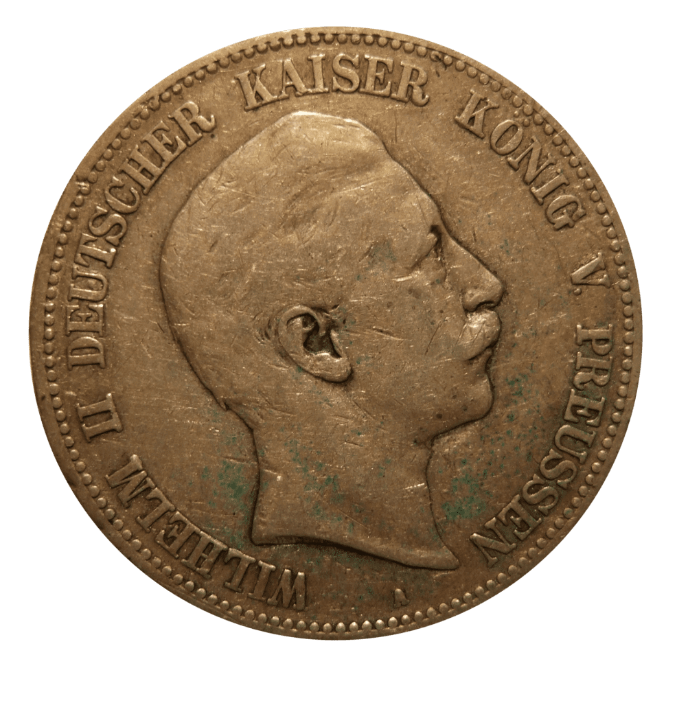 20 Mark German Wilhelm Gold Coin, 1888-1912 - Guidance Corporation