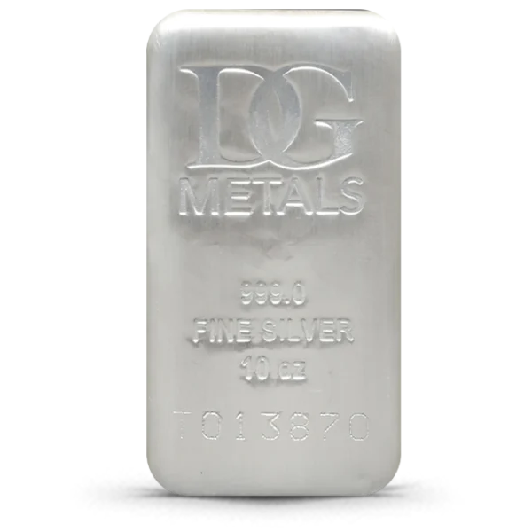 Buy 10 oz Dillon Gage Silver Bar | .999 Fine Silver – IRA Eligible